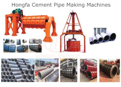 High quality concrete pipe making machines produced by Hongfa factory